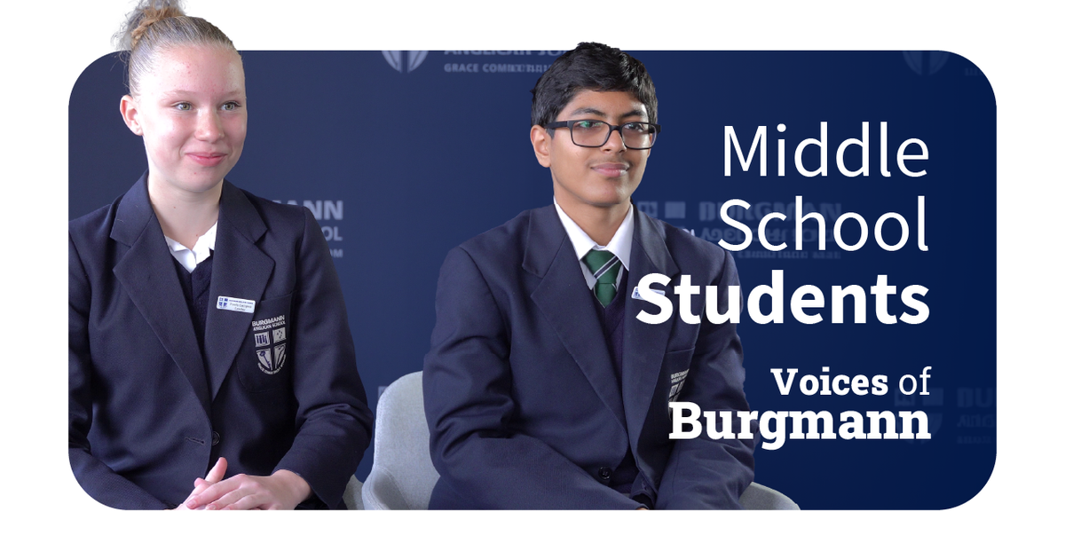 Middle School Students - Burgmann Anglican School