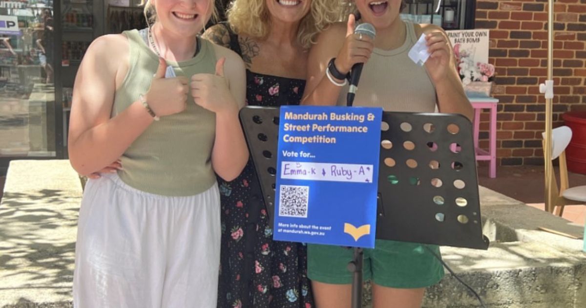 Ruby and Emma Win Third Place at City of Mandurah Busking Competition ...