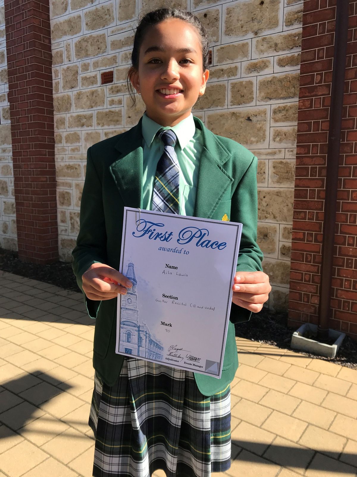 Congratulations to Aila - First Entry at Fremantle Eisteddfod ...