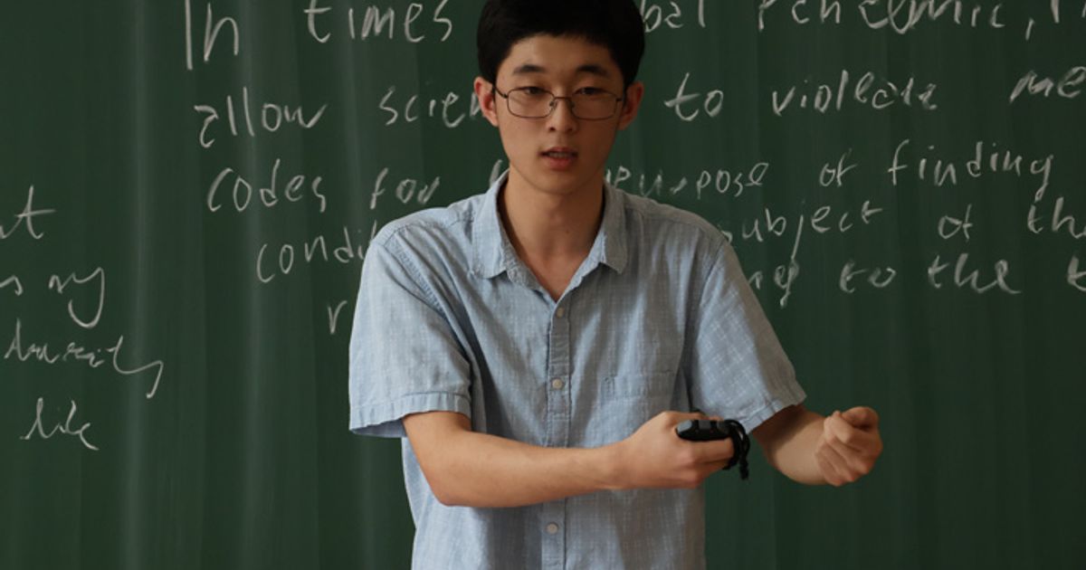 Alan Chen represents New Zealand Debating - Saint Kentigern Organisation